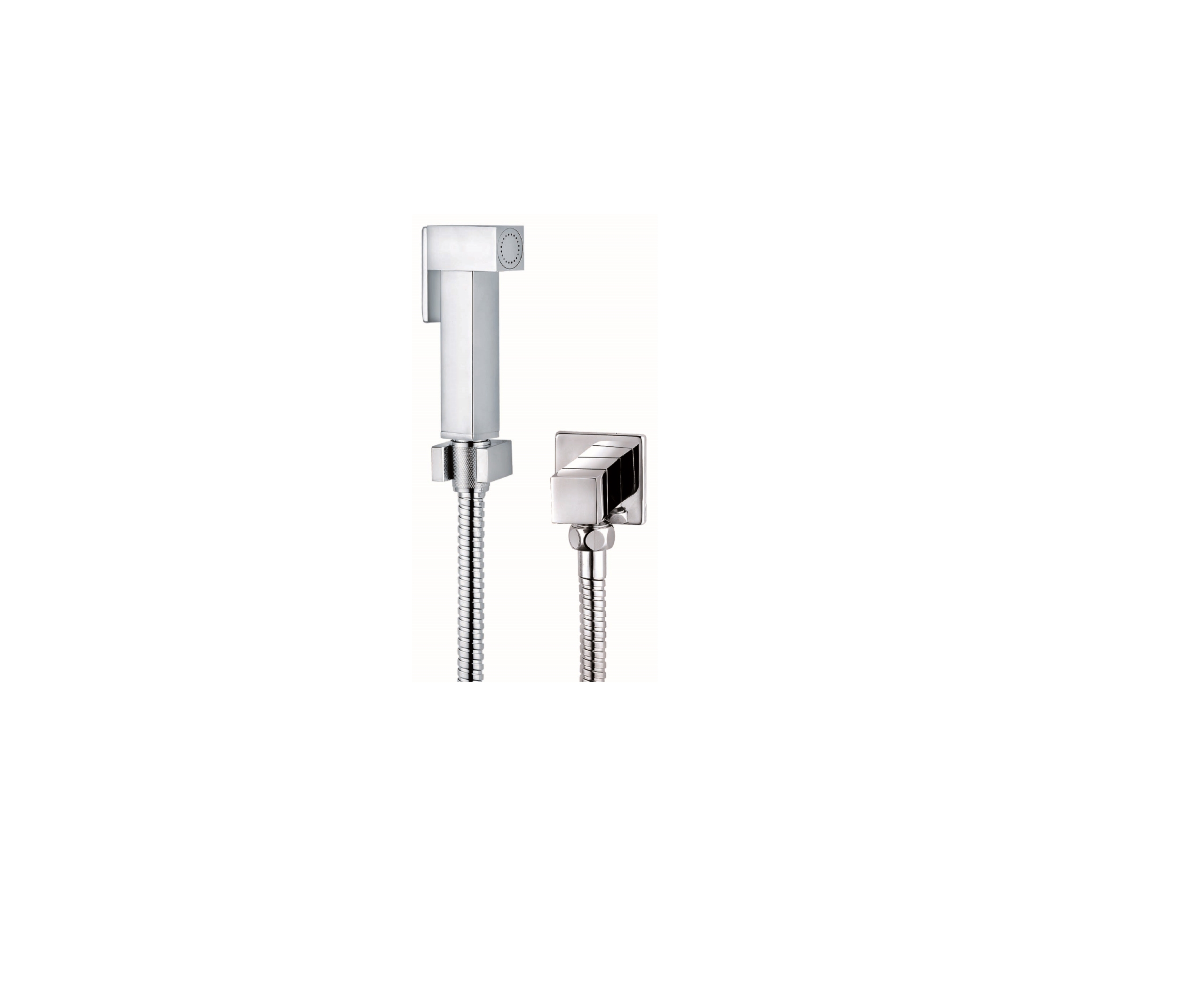 Square Douche Kit with Angle Valve - Brit Ocean Bathrooms