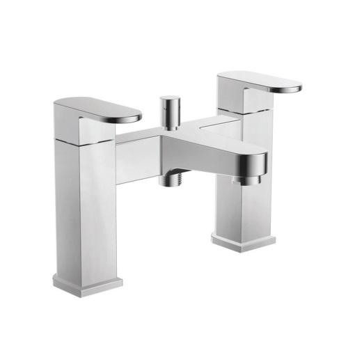 IKON (Dual Lever)- Deck Mounted Bath Shower Mixer With Kit - Brit Ocean ...