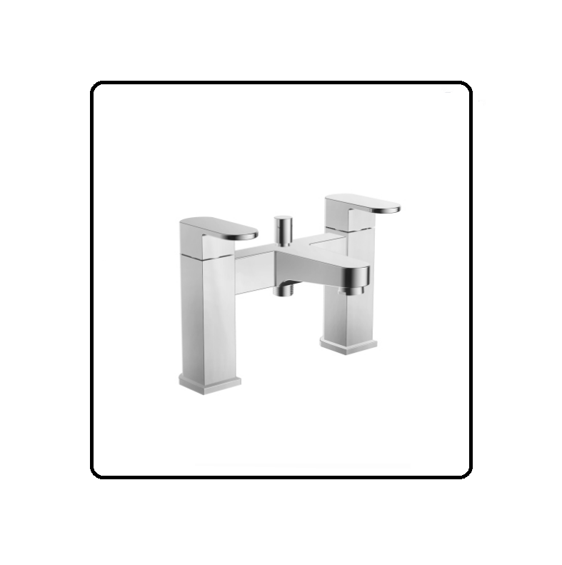 IKON (Dual Lever)- Deck Mounted Bath Shower Mixer With Kit - Brit Ocean ...