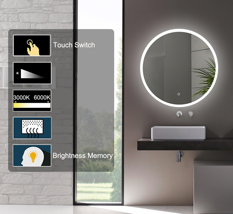 Glaze LED Mirror-600 - Brit Ocean Bathrooms
