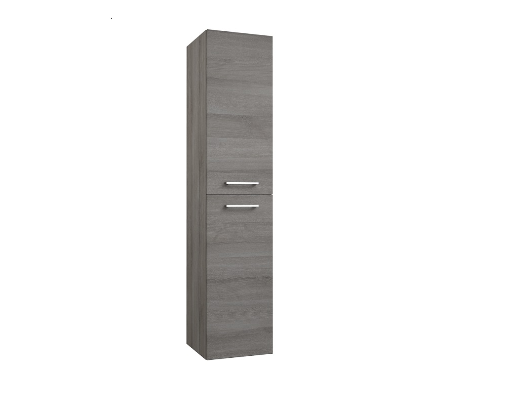 RADIANCE (160mm-2 Door): Wall Hung Storage Unit - Grey Ash - Brit Ocean ...