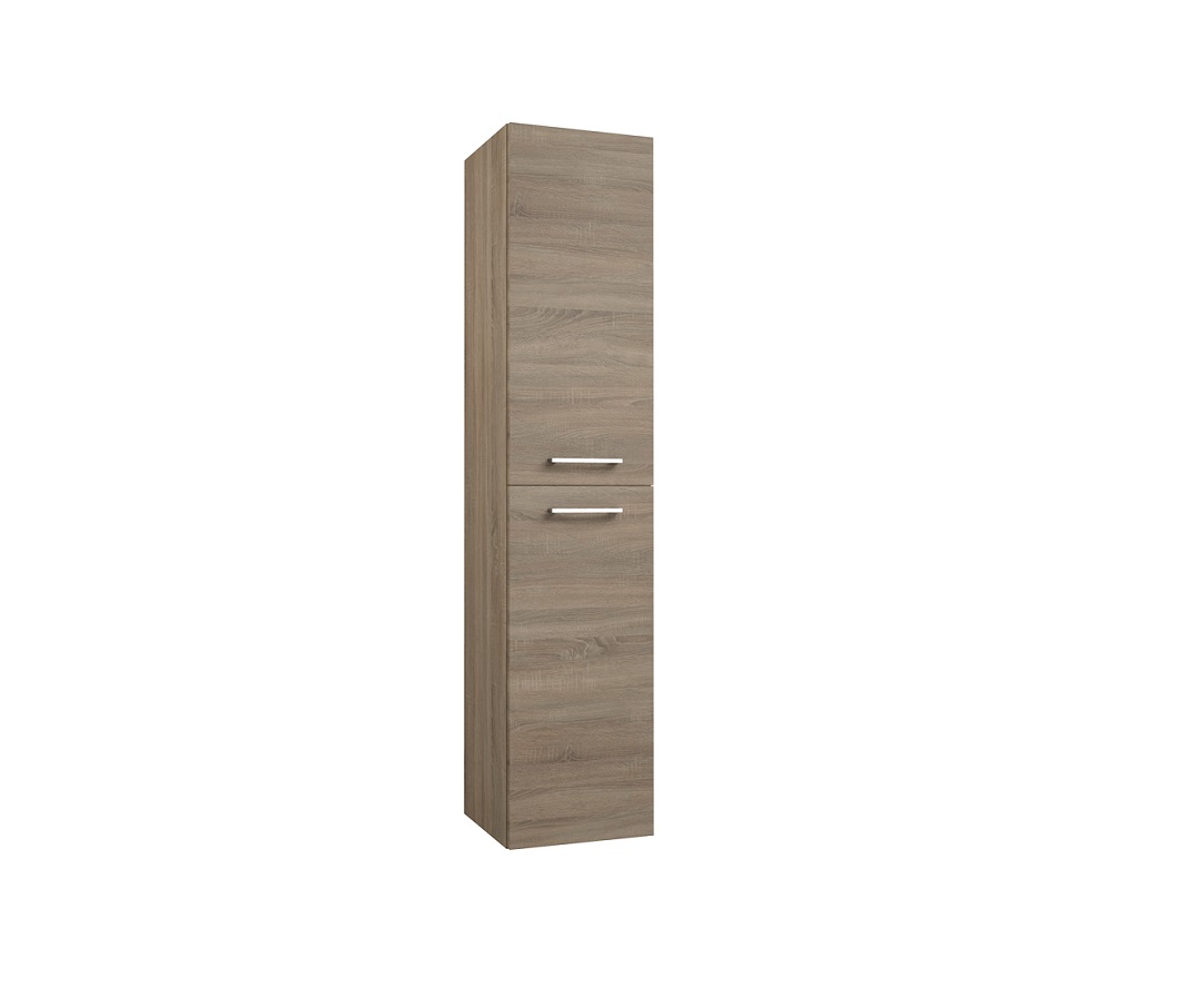 RADIANCE (160mm-2 Door): Wall Hung Storage Unit –Grey Oak - Brit Ocean ...