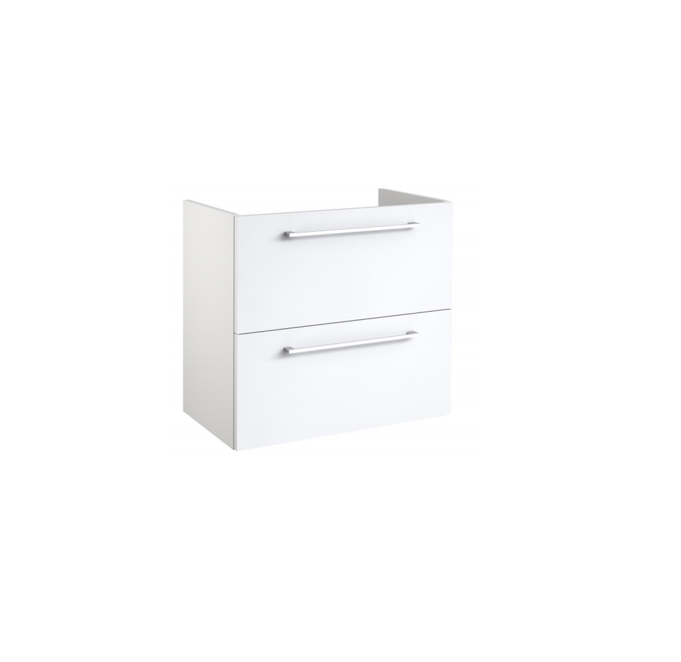 METRO (600mm-2 Drawer) Wall Hung Short Projection Vanity - Glossy White ...