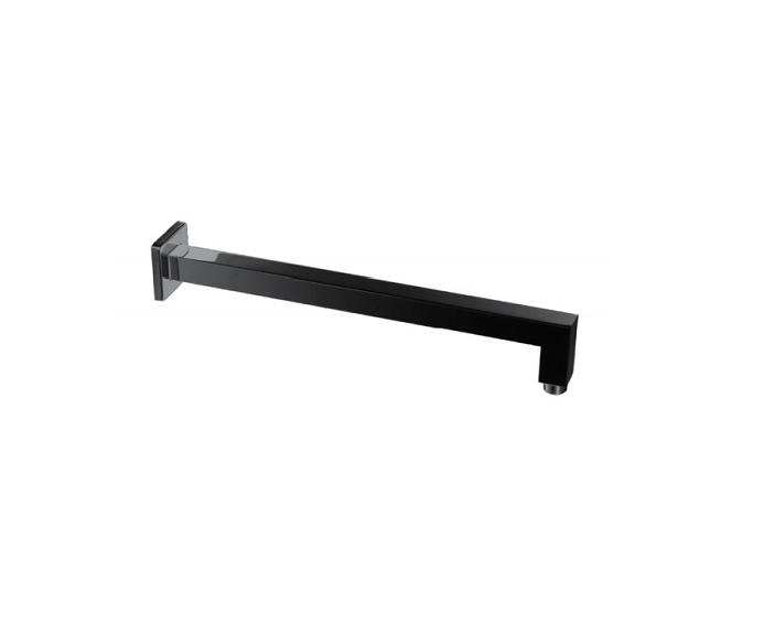 SQUARE Shower Arm (400mm)-MATT BLACK - Brit Ocean Bathrooms