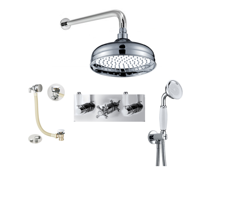TRSPACK6H: Thermostatic Concealed Shower Pack (Traditional) - Brit ...