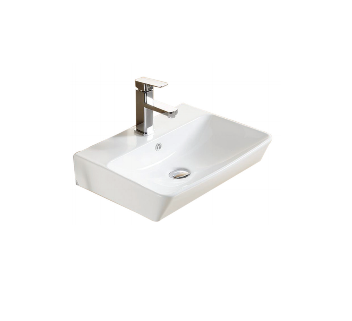 WALL HUNG Wash Basin (600x400x140mm) - Brit Ocean Bathrooms