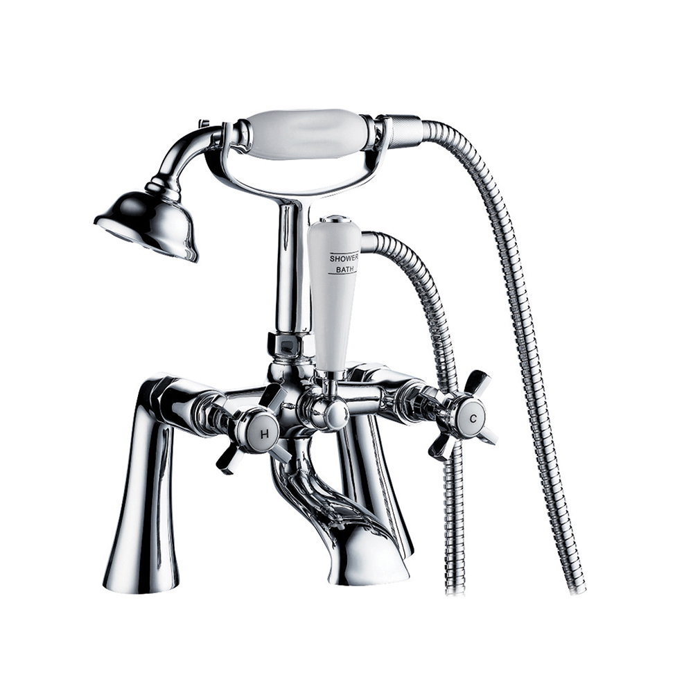 CHELSEA (Dual Lever) Bath Shower Mixer With Kit - Brit Ocean Bathrooms