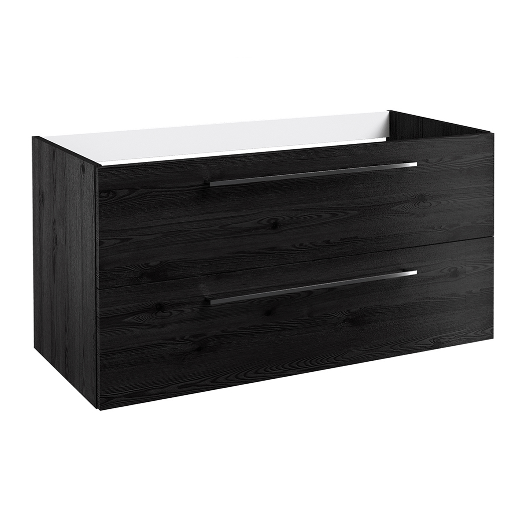 RADIANCE (1000mm) Wall Hung Vanity Unit – Black Oak - Brit Ocean Bathrooms