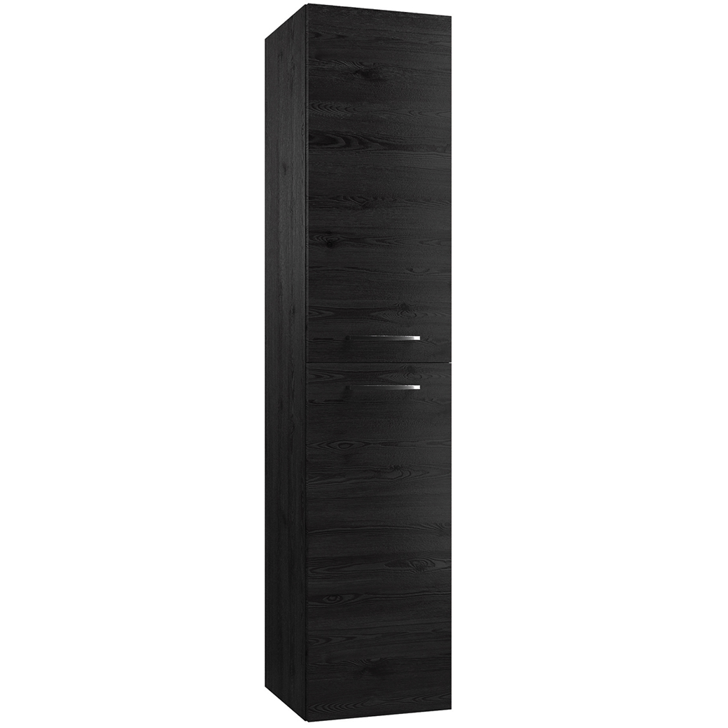 RADIANCE (160mm): Wall Hung Storage Unit – Black Oak - Brit Ocean Bathrooms