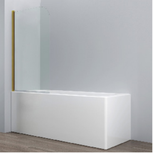 Gold Side Panels | Shower Doors- Brit Ocean Bathrooms